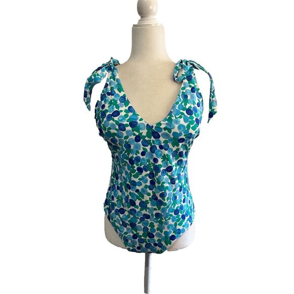 J. Crew | Swim | J Crew Eco Bow One Piece Floral Swimsuit Women 2 ...